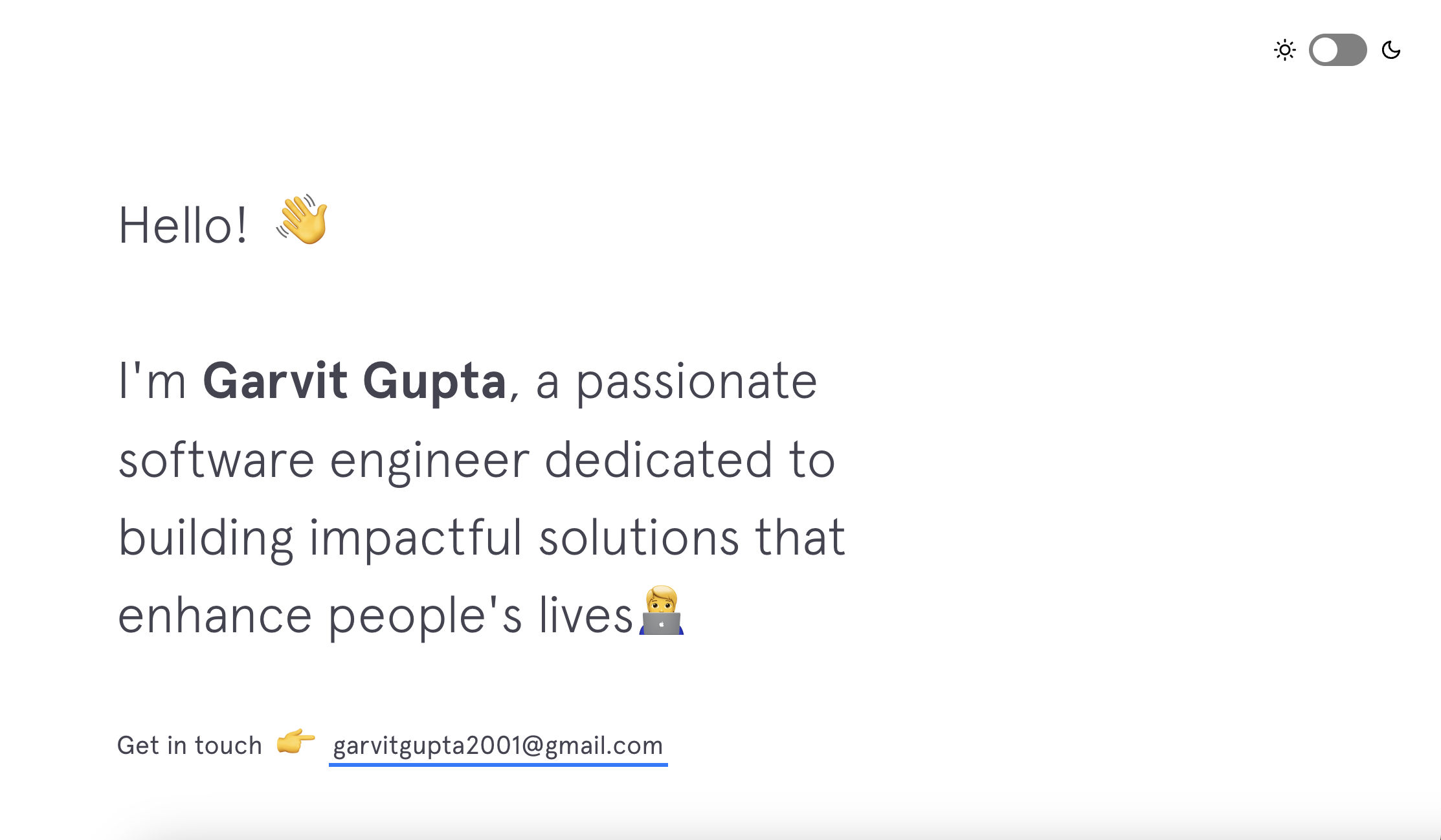 Garvit Gupta | Software Engineer